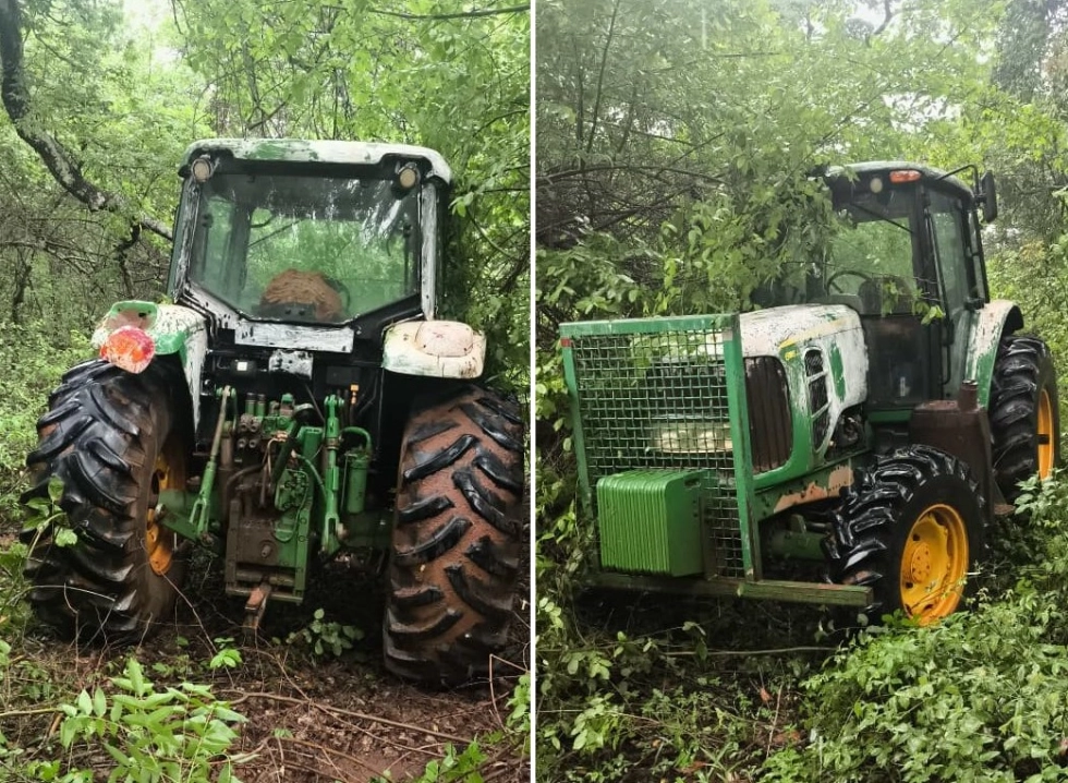 Forças de segurança e Sindicato Rural recuperam trator furtado em ...