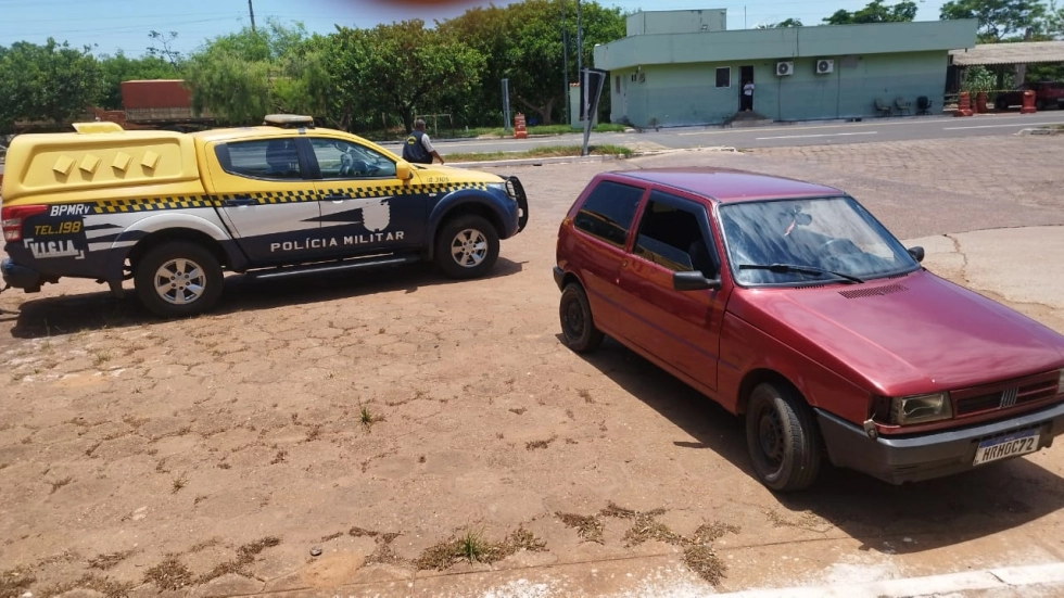 Veículo furtado em Nova Andradina é recuperado pela PMR na divisa com ...